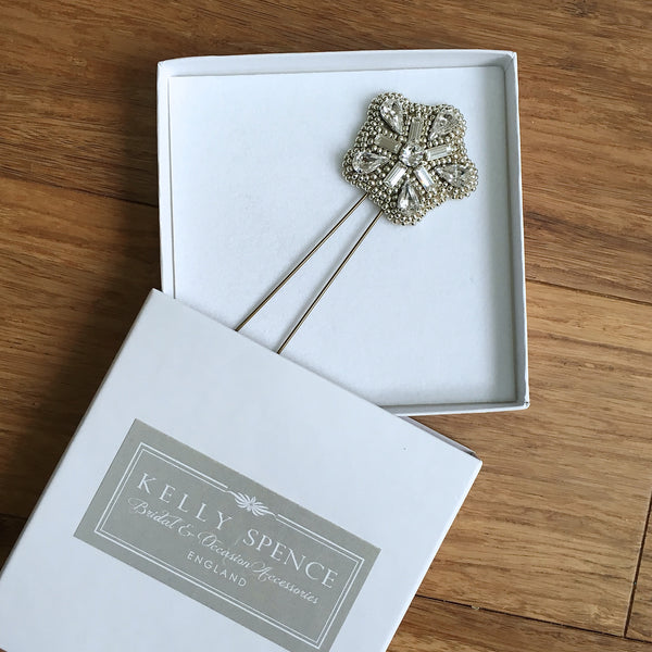Christiane Hairpin - ONLINE EXCLUSIVE – Kelly Spence Bridal Accessories