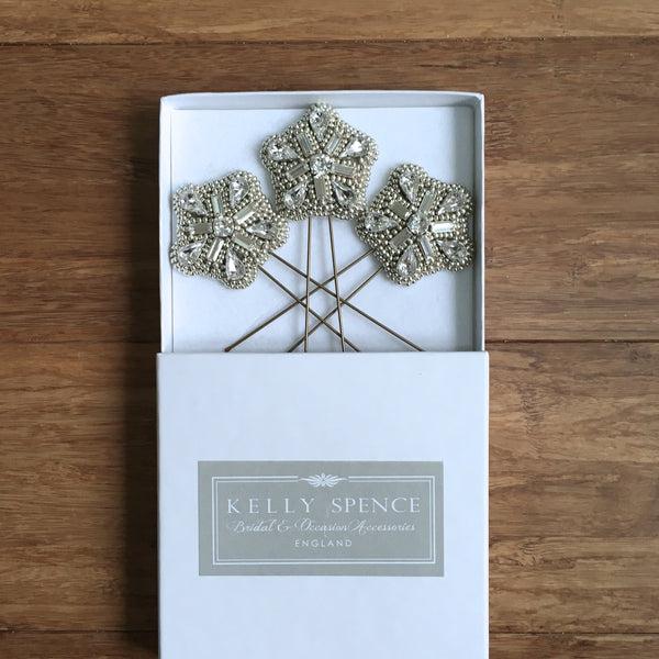 Christiane Hairpin - ONLINE EXCLUSIVE – Kelly Spence Bridal Accessories